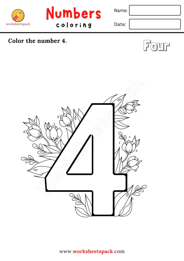 Color the numbers 1-5 worksheets for toddlers - worksheetspack