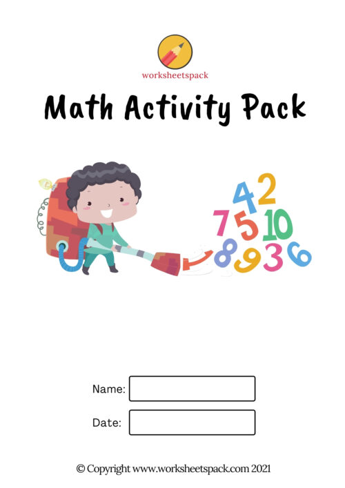 Math activity pack for preschool - worksheetspack