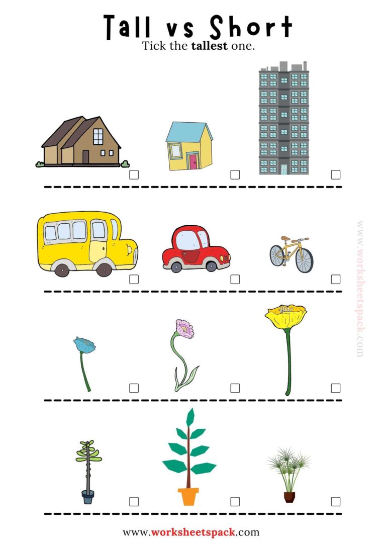 Tallest and shortest Worksheet - worksheetspack Tallest and shortest Worksheet - worksheetspack