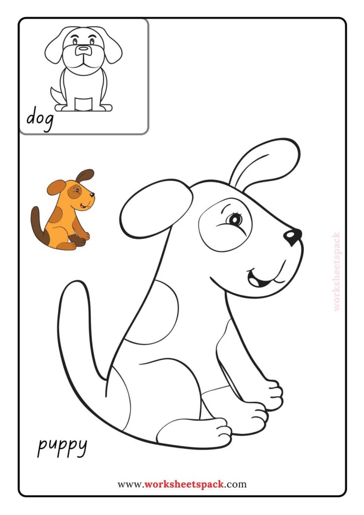 Cute Baby Animal Coloring Pages Printable Worksheetspack Cute Baby Animal Coloring Pages Printable Worksheetspack