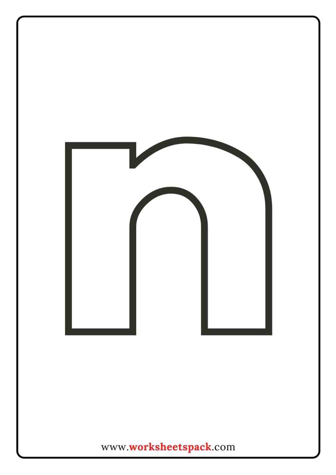 Free Printable Lower Case Alphabet Template - worksheetspack