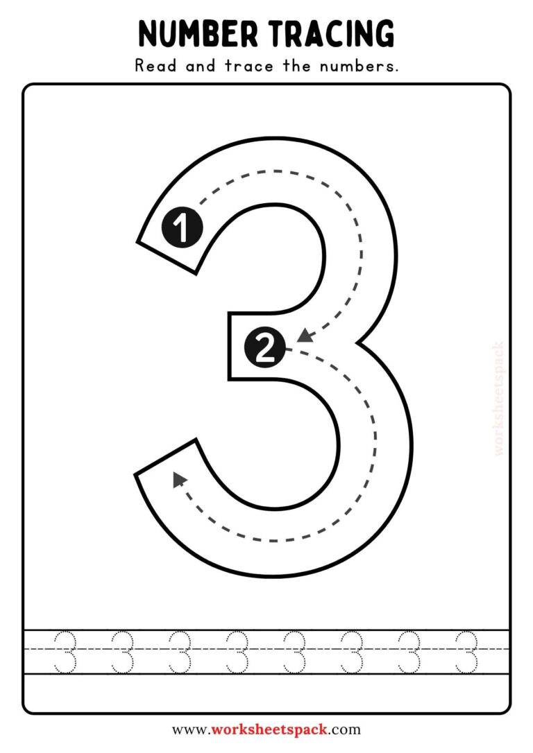 Tracing Numbers 0-10 Free Printable - worksheetspack