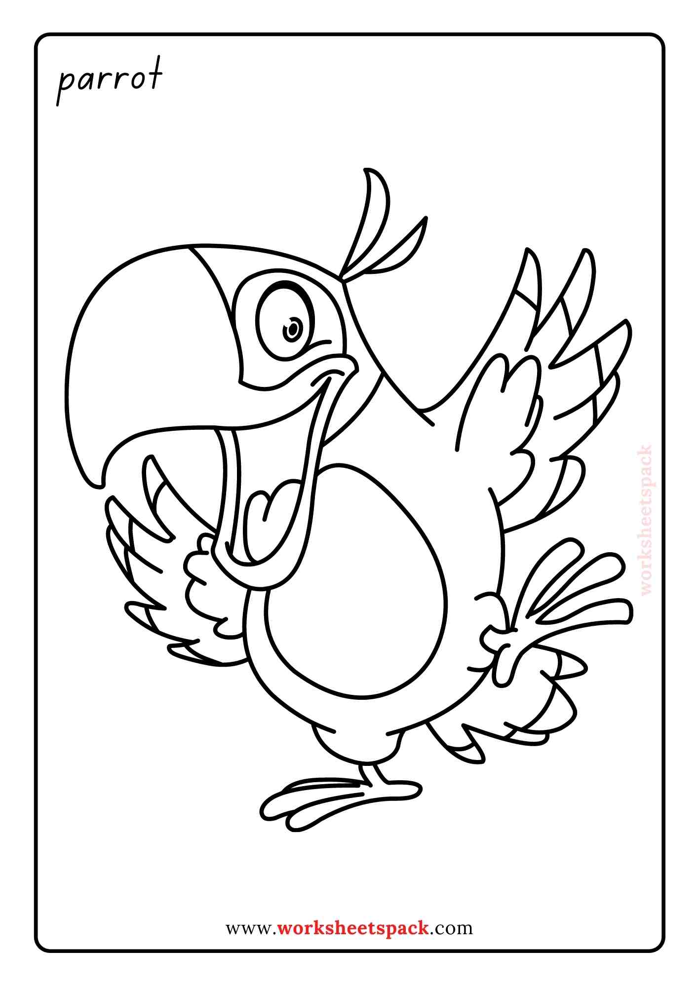 Free Cute pet coloring pages - worksheetspack