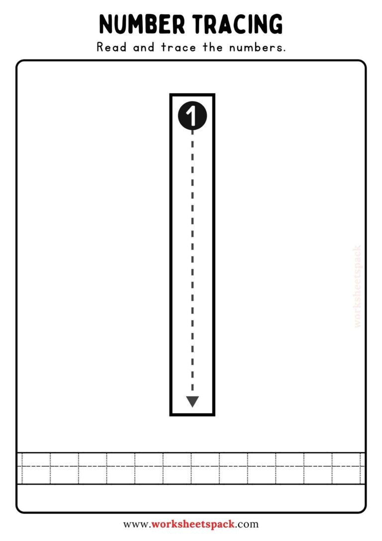 Tracing Numbers 0-10 Free Printable - worksheetspack