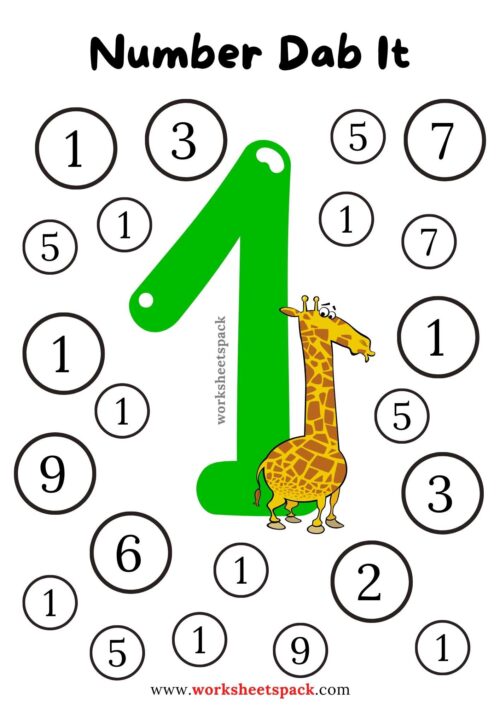 Free Number Dab It Worksheet - worksheetspack Free Number Dab It Worksheet - worksheetspack