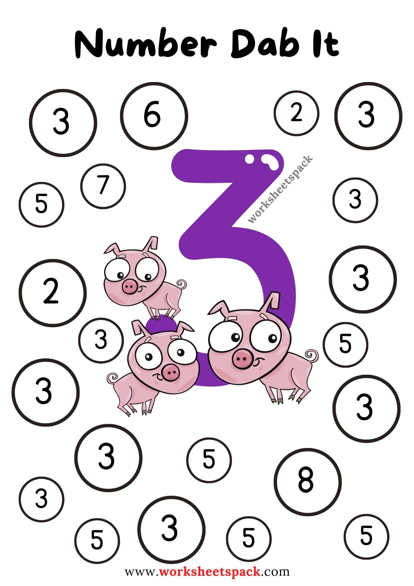 Free Number Dab It Worksheet - worksheetspack Free Number Dab It Worksheet - worksheetspack