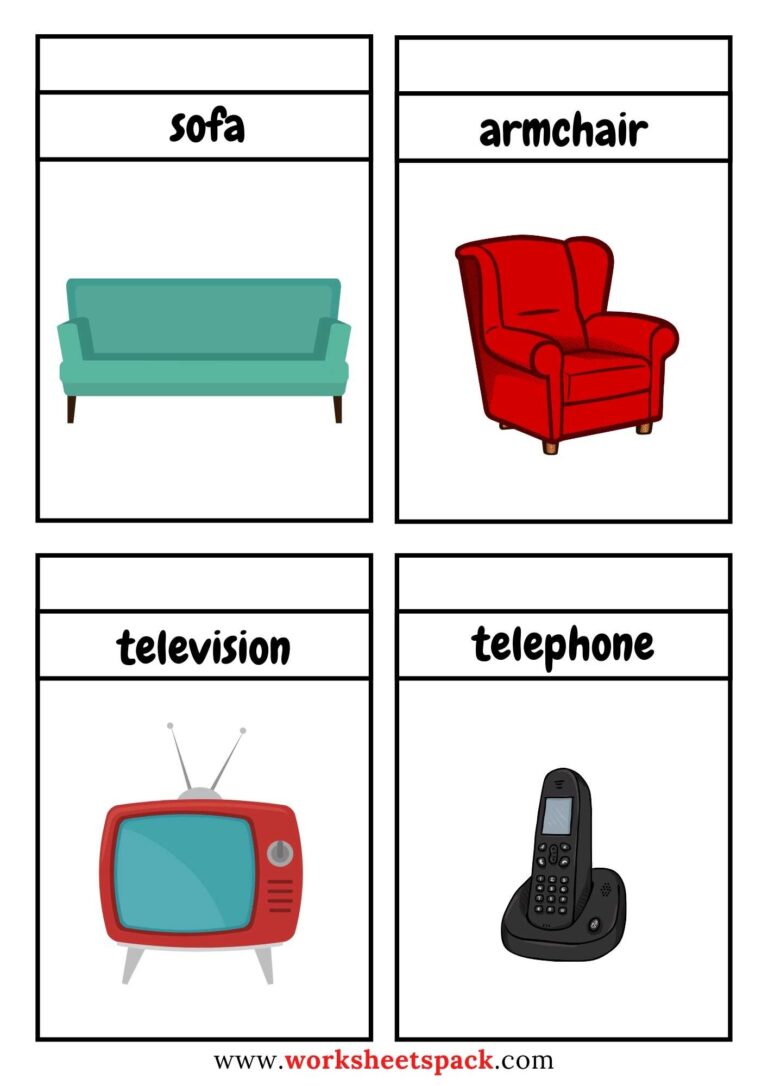 Family Members Flashcards - worksheetspack