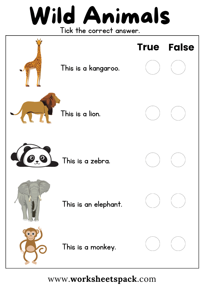 Free Wild Animals Worksheets Worksheetspack Free Wild Animals Worksheets Worksheetspack