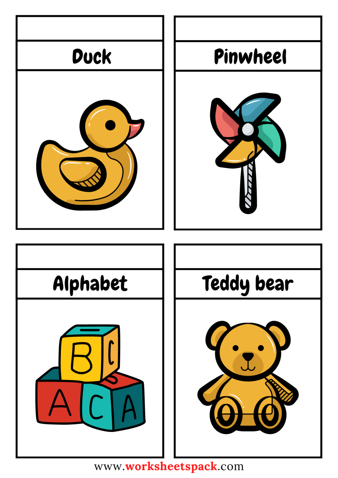 Flashcards - worksheetspack