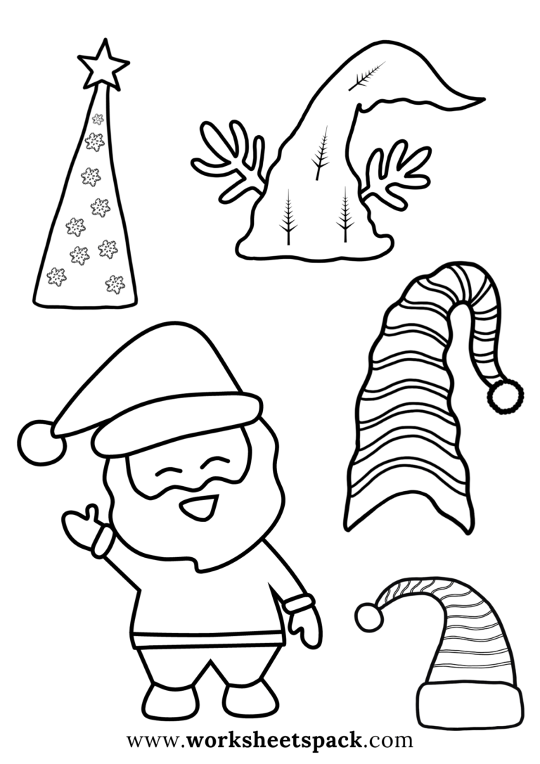 70+ Free Christmas Coloring Pages for Kids - worksheetspack