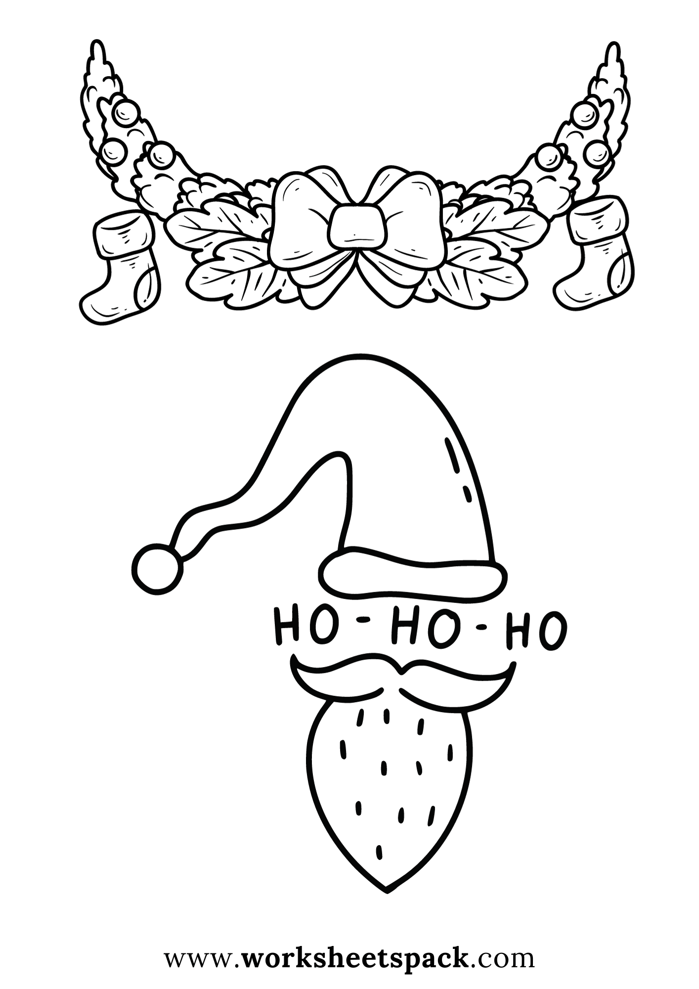 70+ Free Christmas Coloring Pages for Kids - worksheetspack