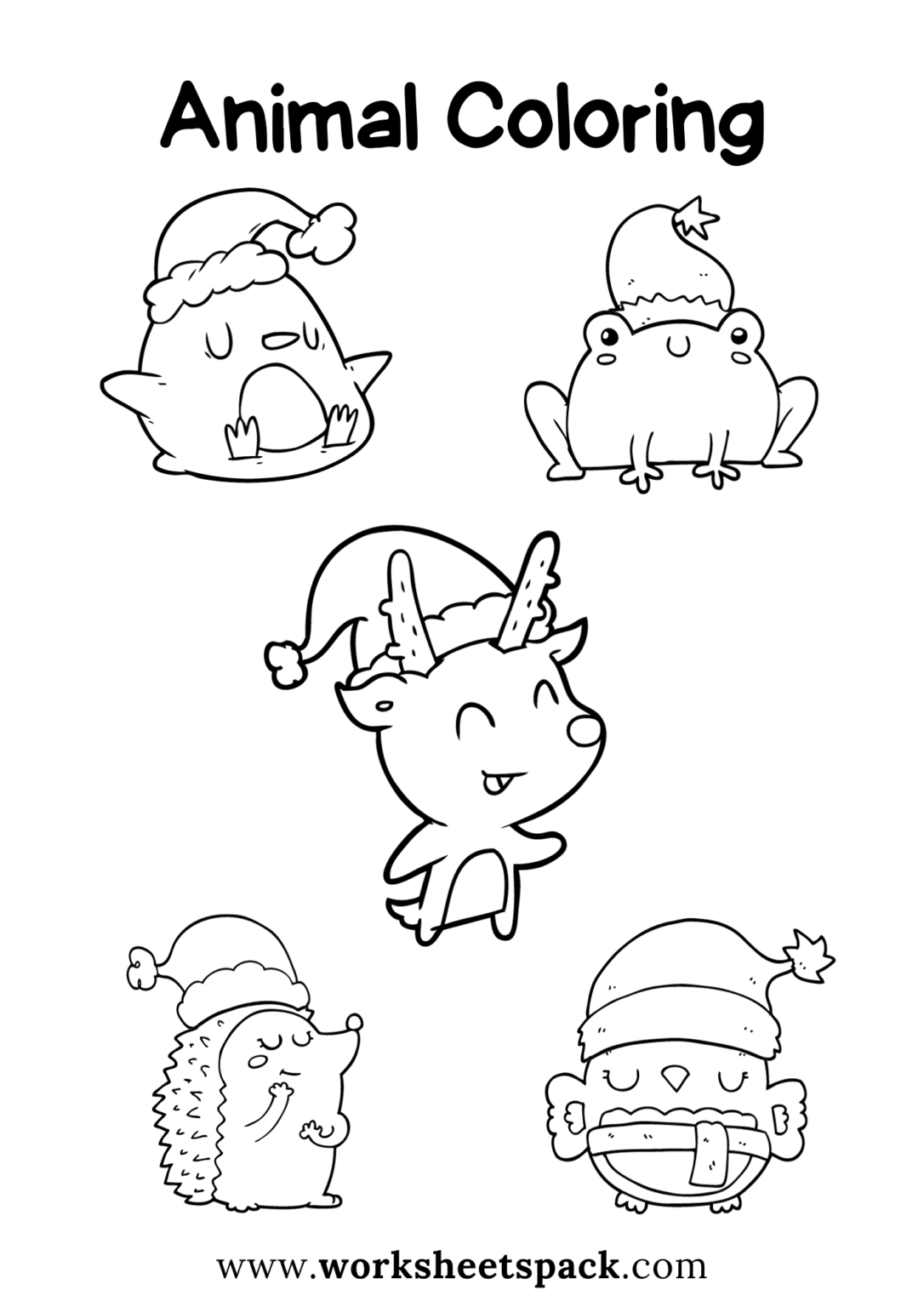 70+ Free Christmas Coloring Pages for Kids - worksheetspack