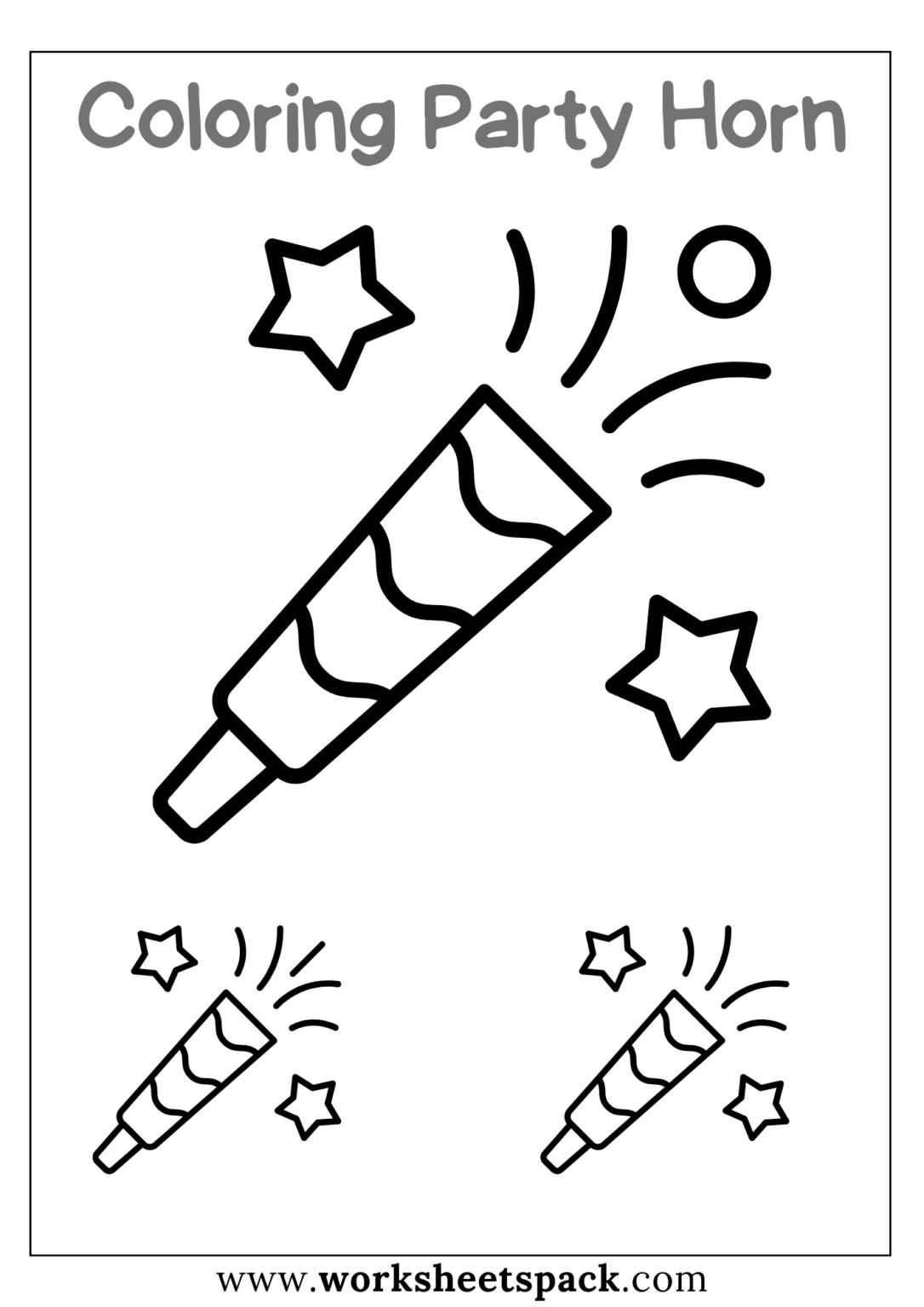 Happy New Year: Free New Year's Eve Coloring Pages - worksheetspack