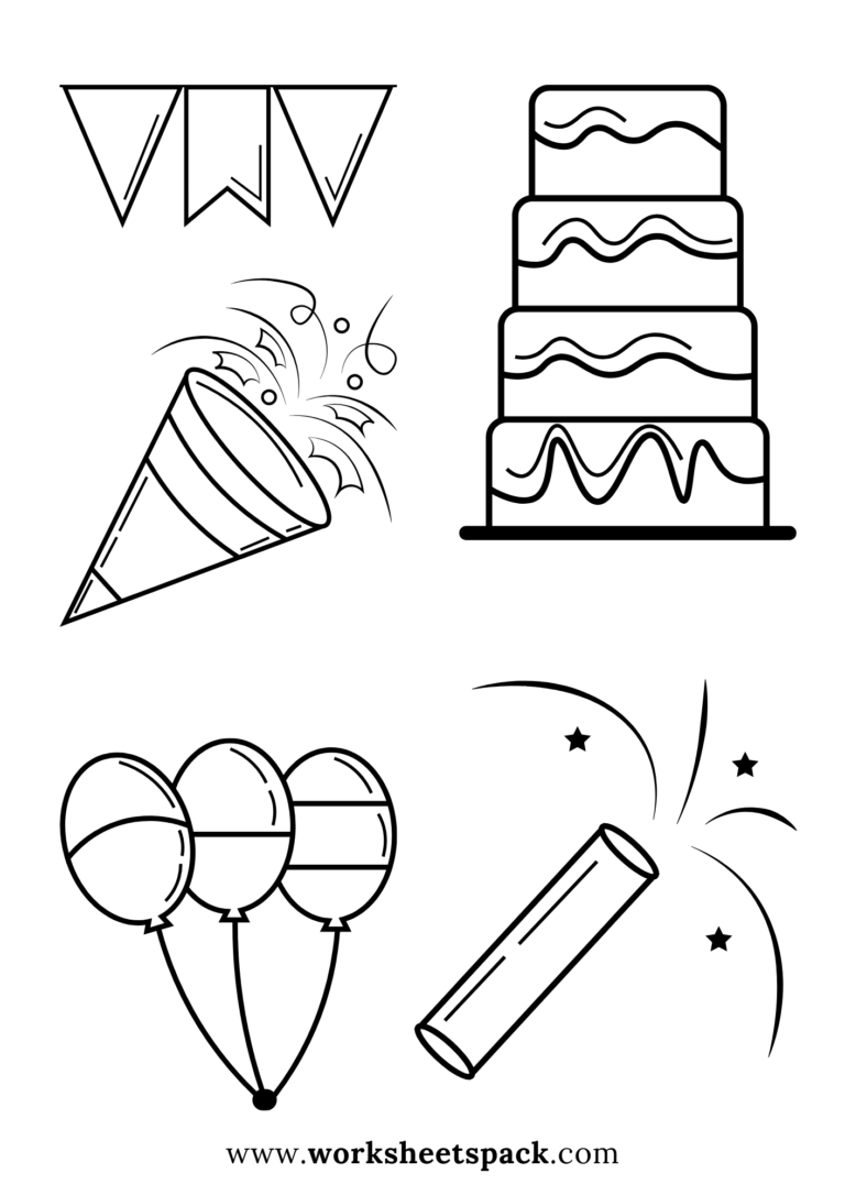 Happy Birthday: 20 Best Birthday Coloring Pages - worksheetspack