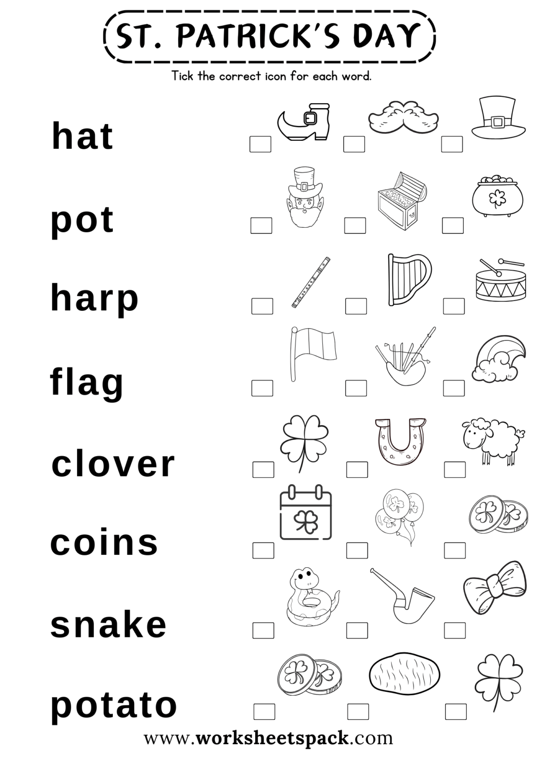 30 Best Free St. Patrick’s Day Worksheets Bundle - worksheetspack