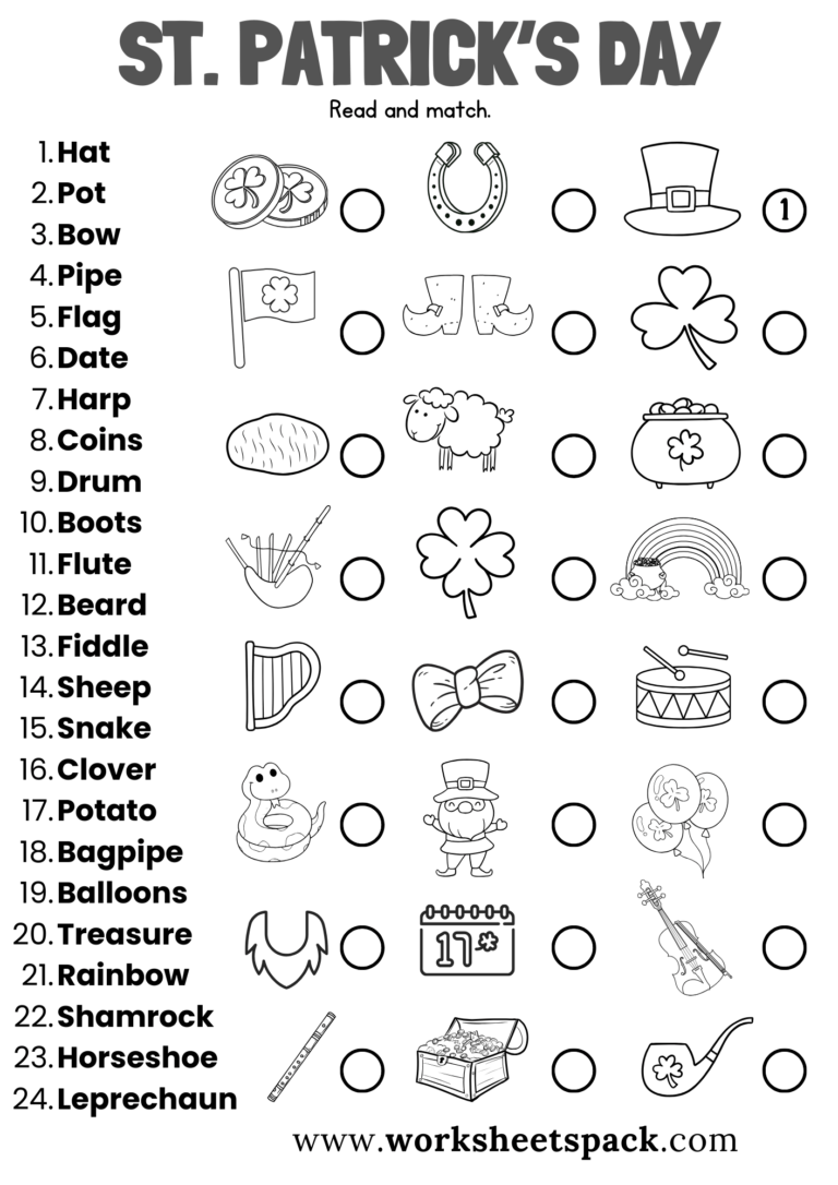 Free Winter Clothes Worksheets PDF - worksheetspack