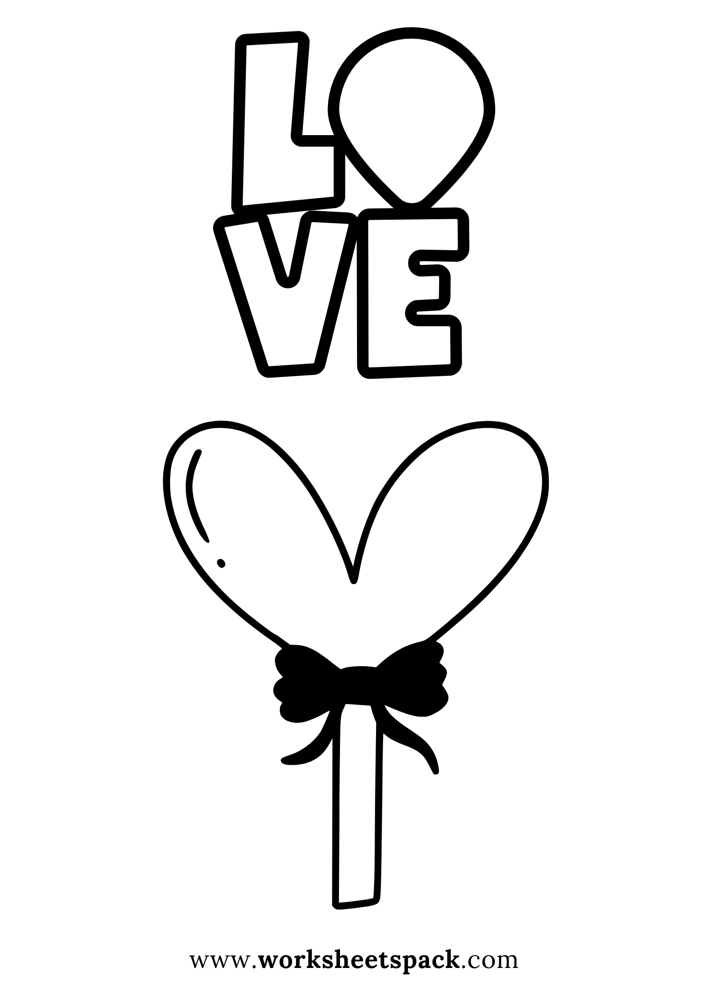 25 Best Free Valentine’s Day Coloring Pages - worksheetspack
