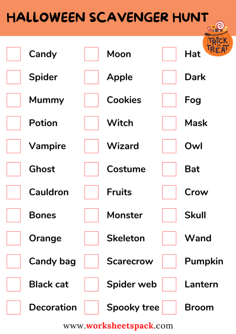 Creating Spooky Memories: 12 Best Halloween Scavenger Hunt Ideas ...