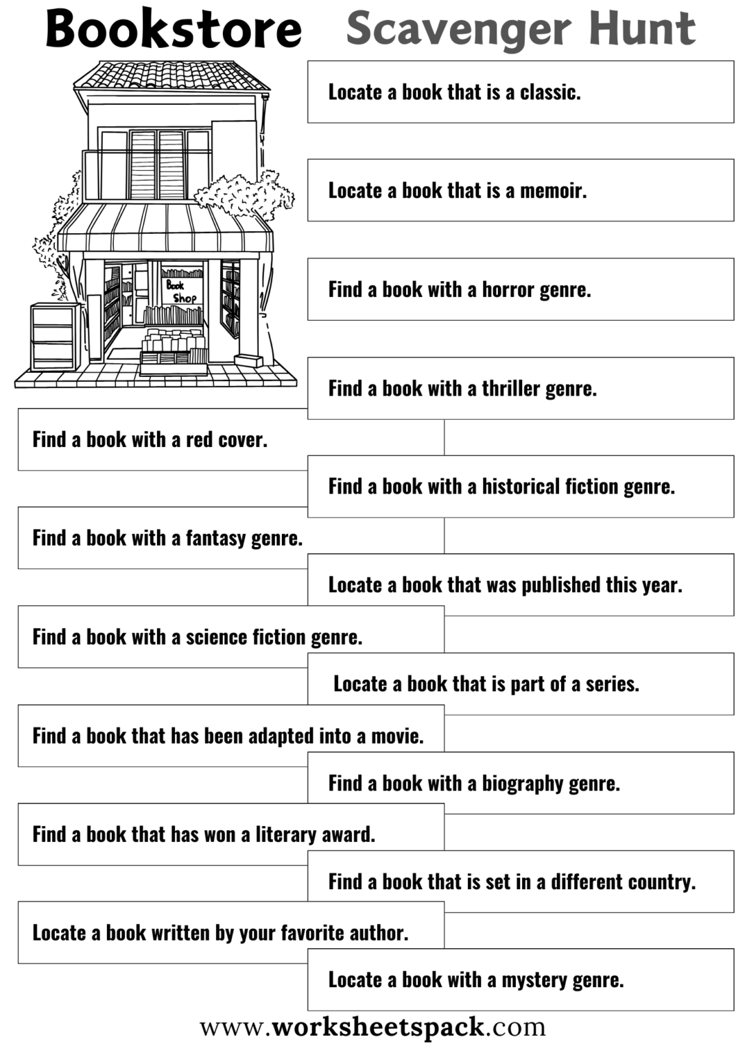 30 Best Free Indoor Scavenger Hunt Ideas for Kids - worksheetspack