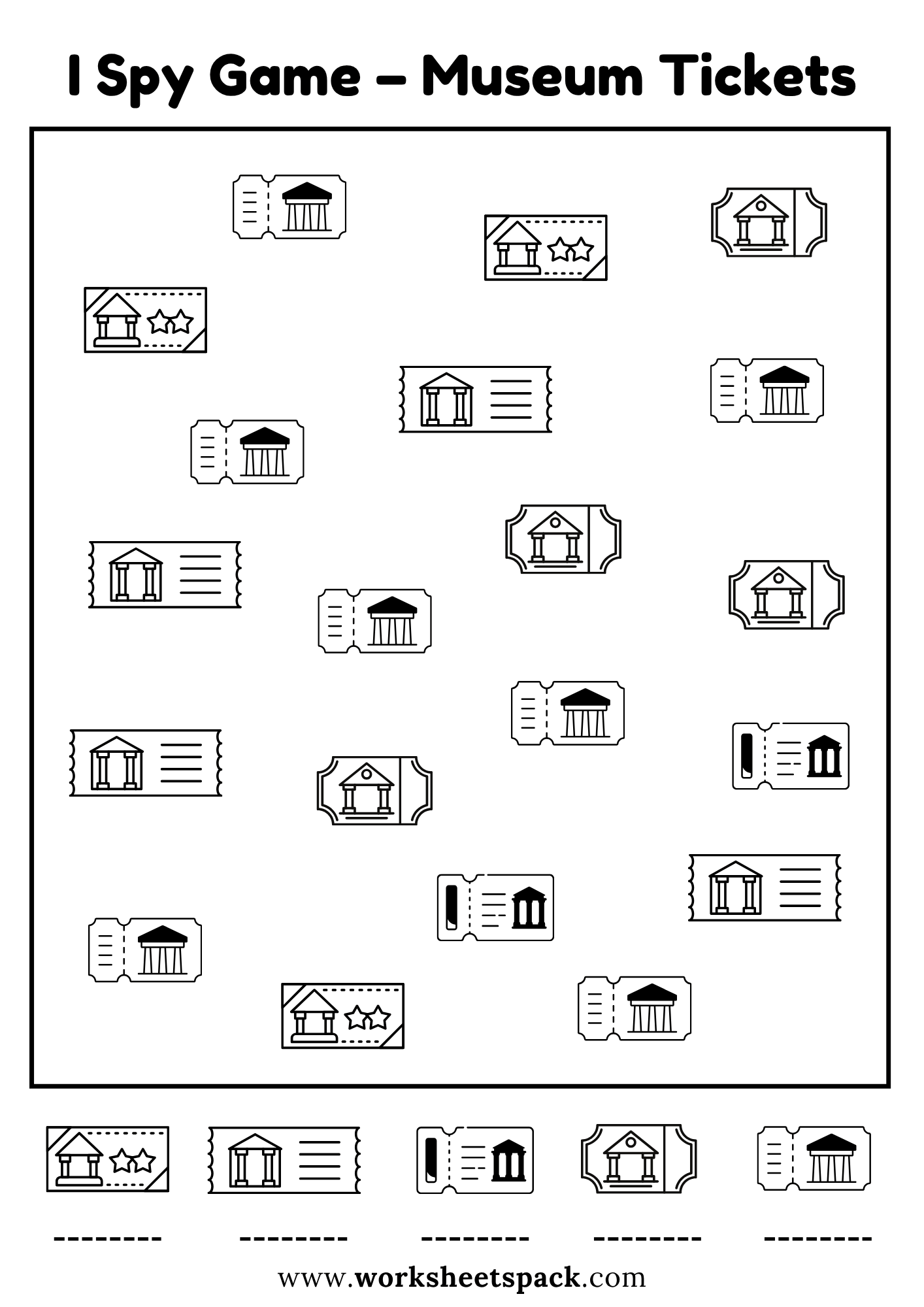 Museum Worksheets for Kids - worksheetspack